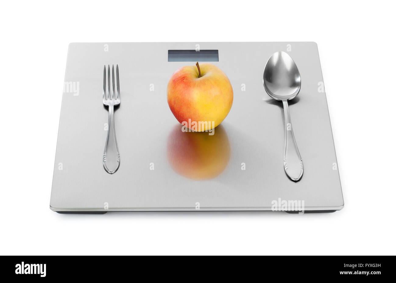 Weight scale and fruits Stock Photo - Alamy