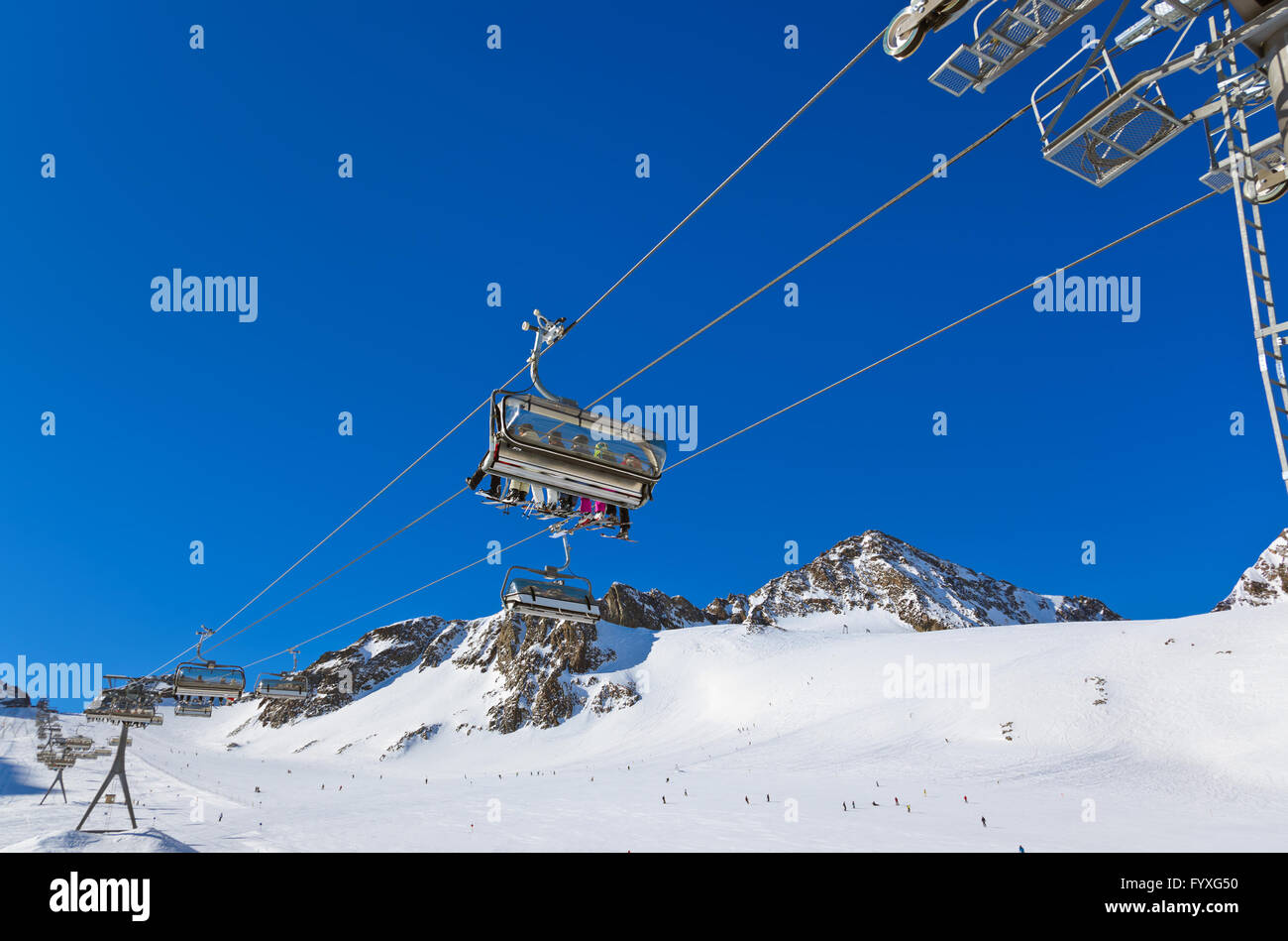 Mountains ski resort - Innsbruck Austria Stock Photo - Alamy