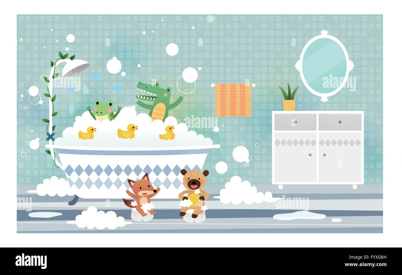 Frog world Stock Vector Images - Alamy