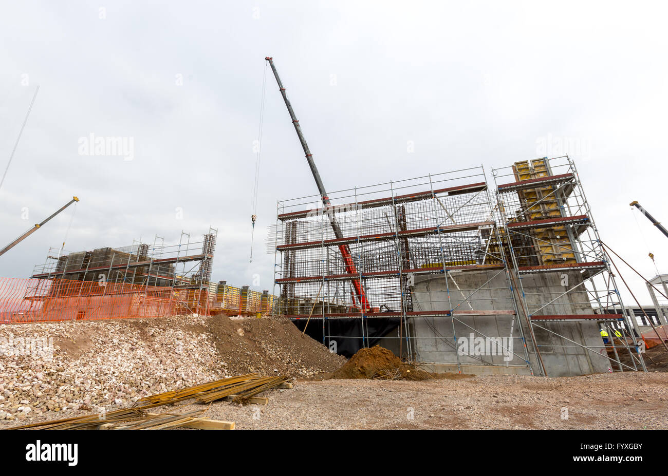 Waste plant construction site Stock Photo - Alamy