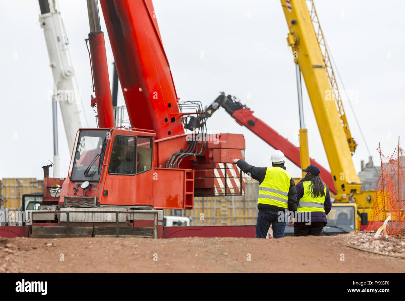 Waste plant construction site Stock Photo - Alamy