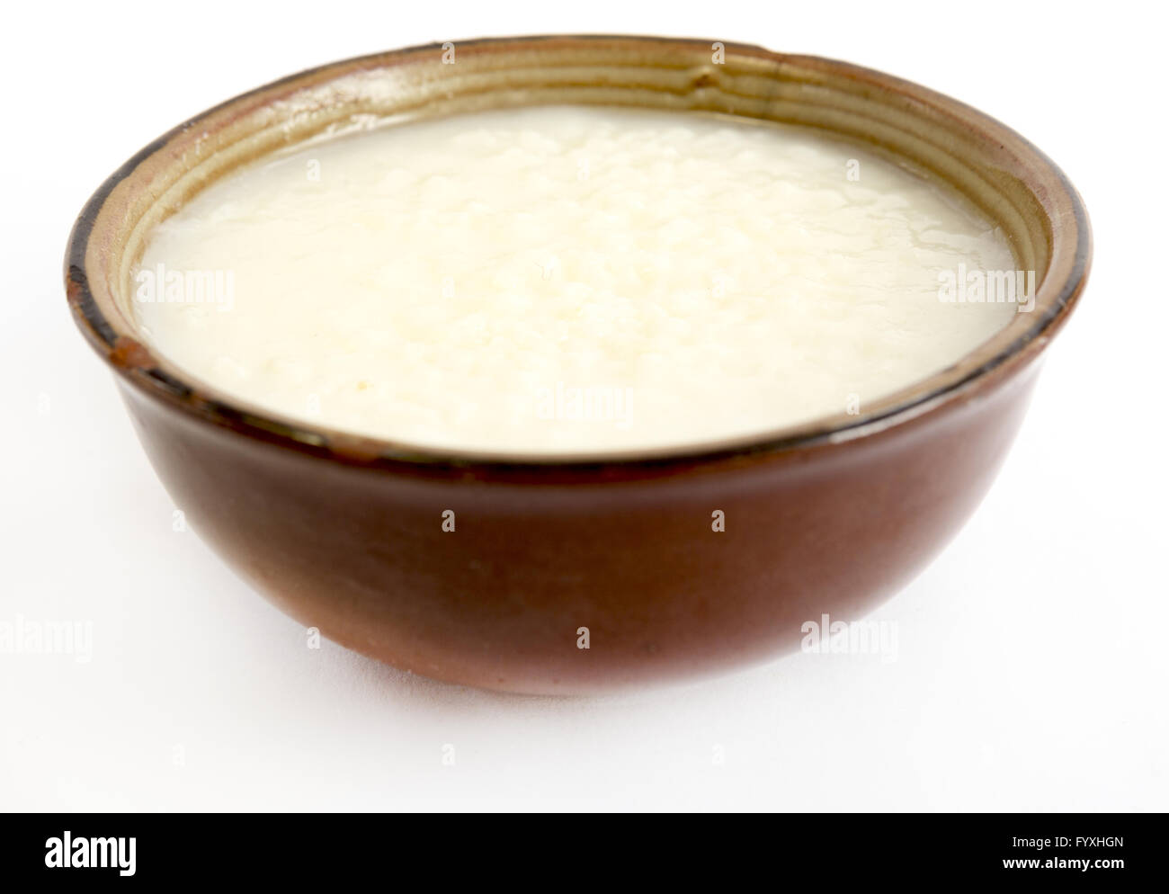 Milk with rice Stock Photo - Alamy