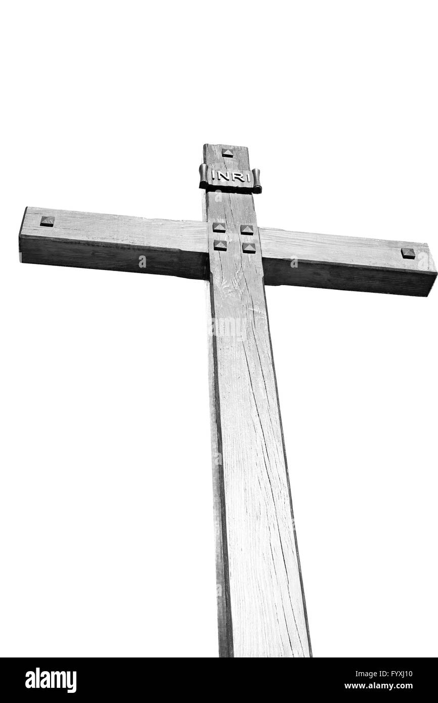 catholic abstract sacred cross in italy europe and the sky background ...