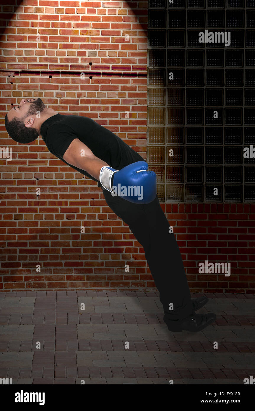 Knocked out boxer Stock Photo: 103232887 - Alamy