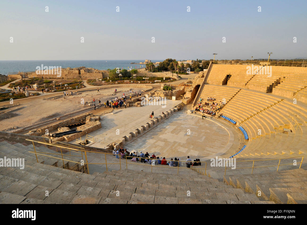 Amphitheatre, Caesarea, Israel Stock Photo - Alamy