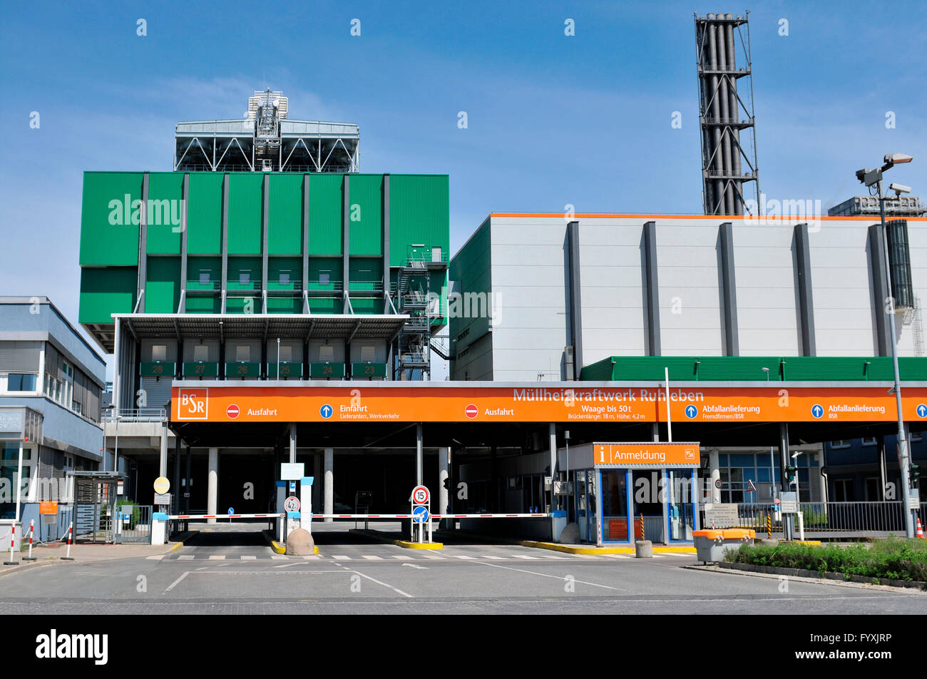 Waste incineration plant Ruhleben, Charlottenburg, Berlin, Germany ...