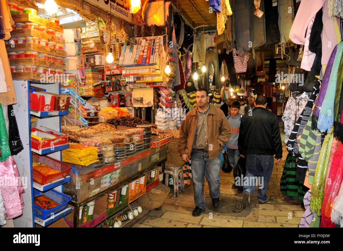 Souq, souk, Muslim Quarter, Old City, Jerusalem, Israel Stock Photo - Alamy