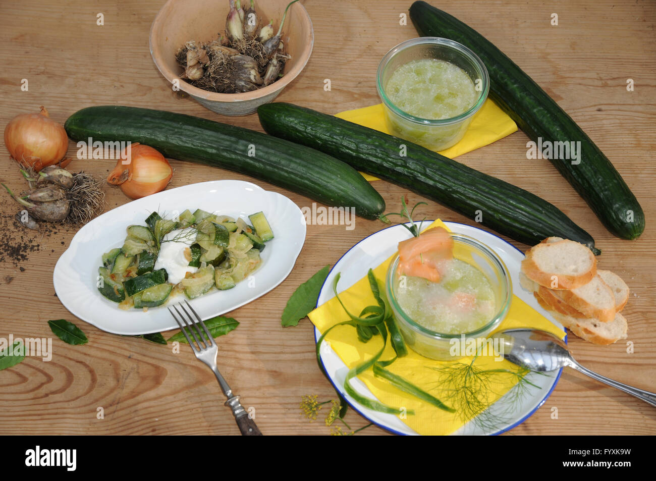 Cucumis sativus, cucumber, food Stock Photo - Alamy