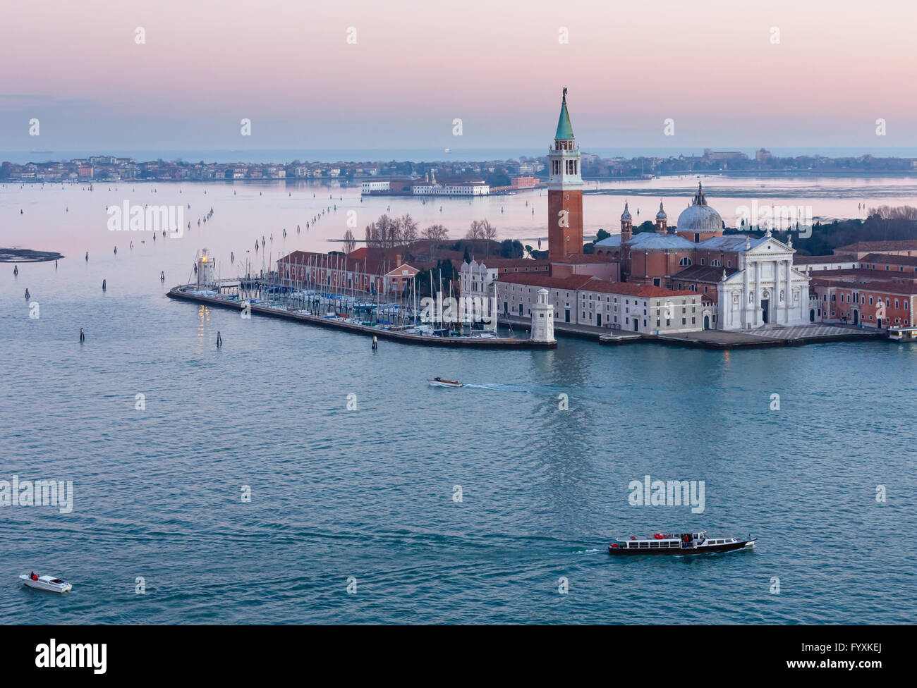 Venice city (Italy) sunset view Stock Photo - Alamy