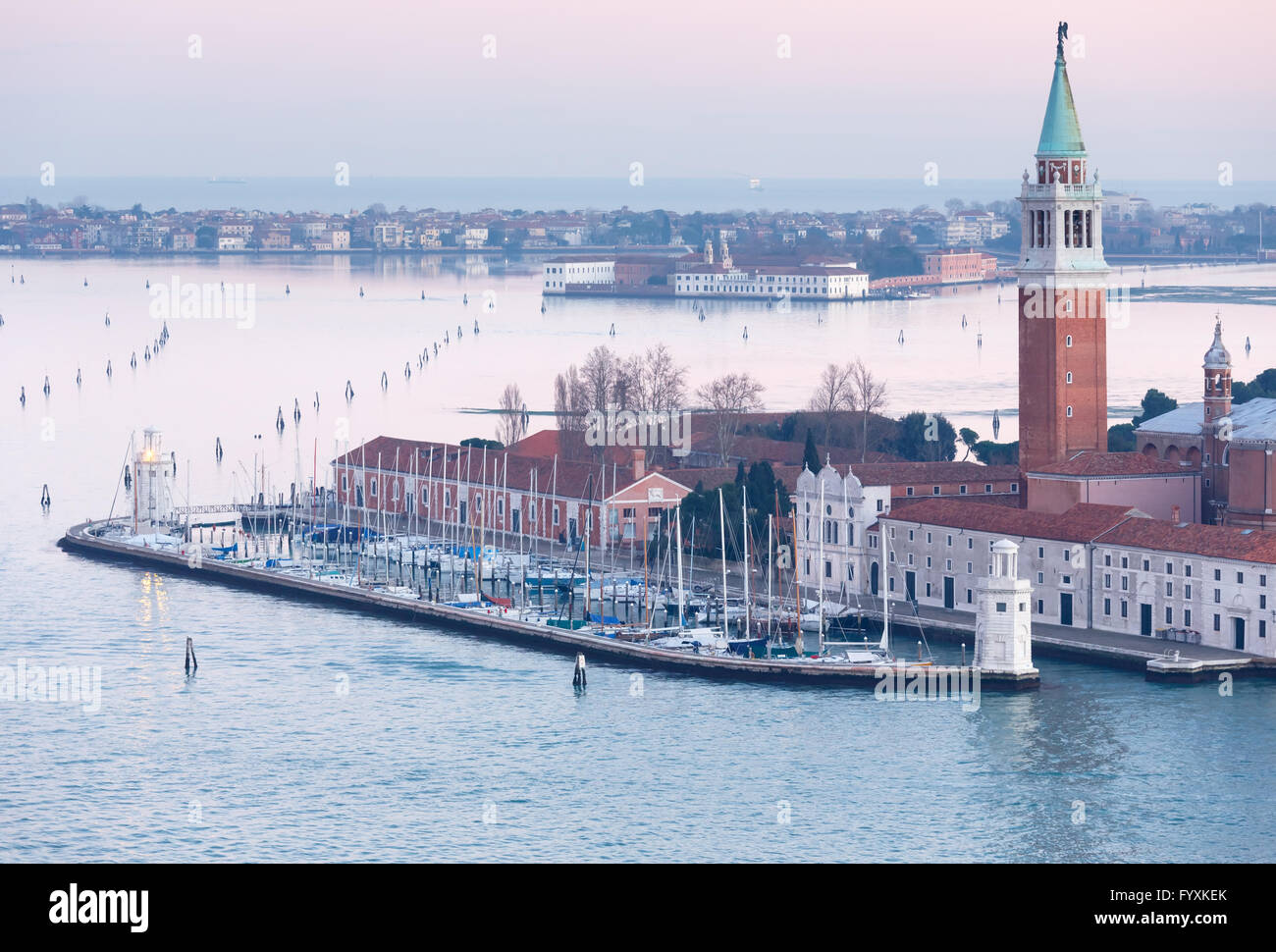 Venice city (Italy) sunset view Stock Photo - Alamy