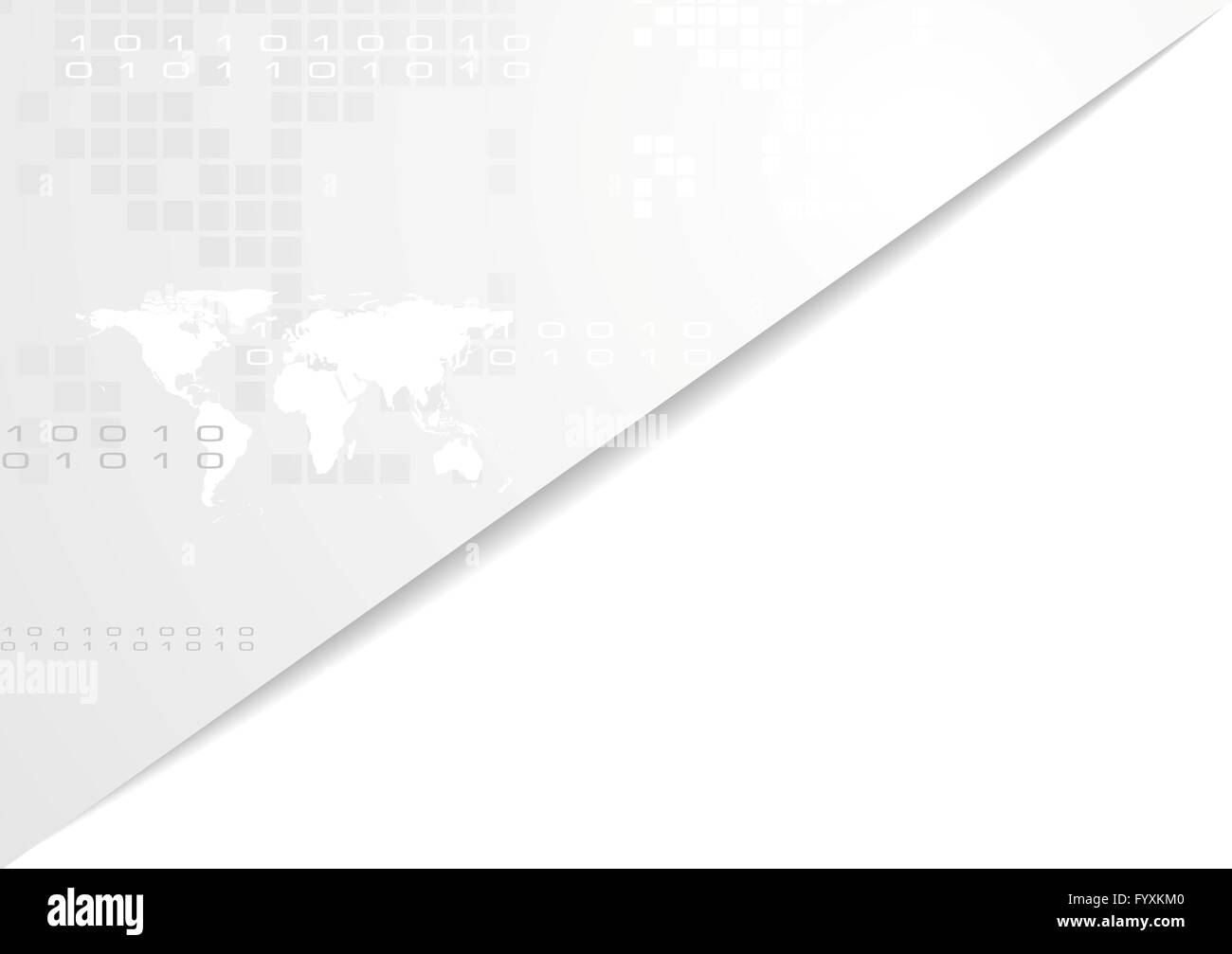 Technology banner digital earth Black and White Stock Photos & Images ...