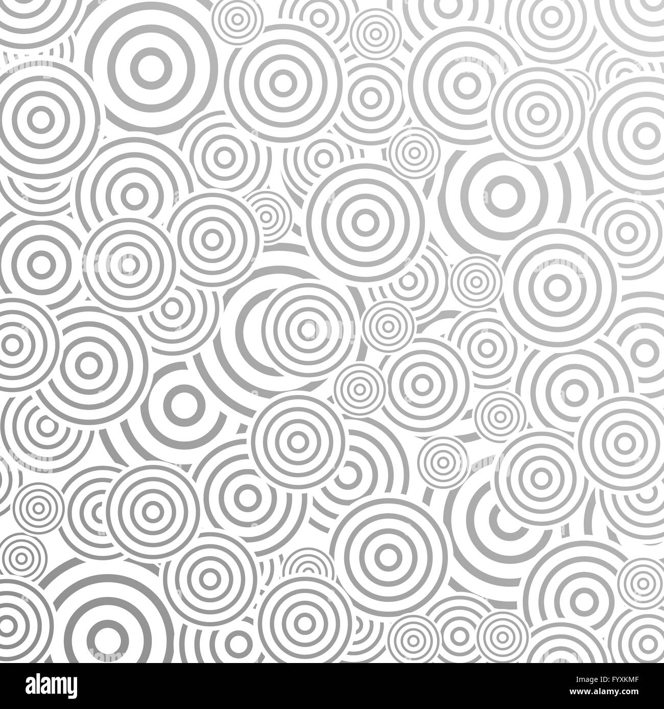 Grey abstract pattern design with rings Stock Photo - Alamy