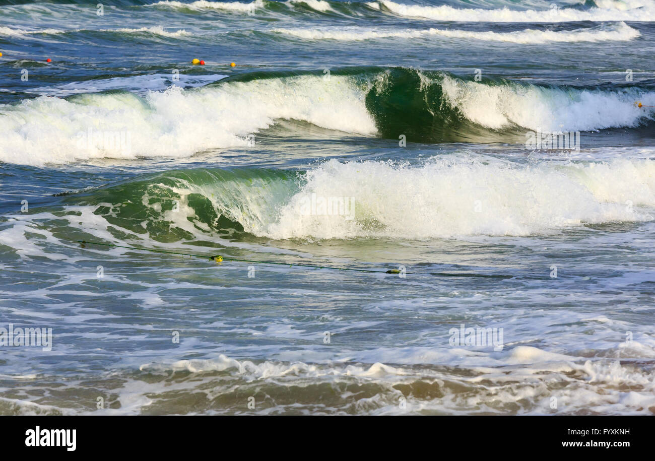 Sea storm and waves. Background Stock Photo - Alamy