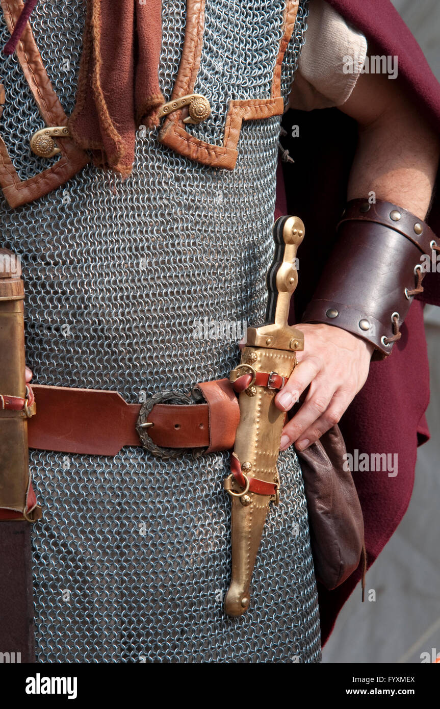 Italy, Lombardy, Roman Historical Reenactment, Roman Soldier Stock ...