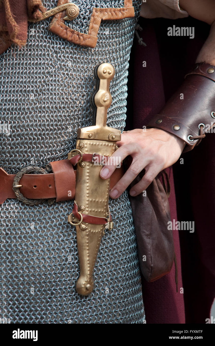 Italy, Lombardy, Roman Historical Reenactment, Roman Soldier Stock ...