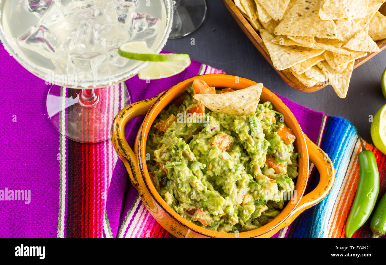 Fresh homemade quacamole in the bowl Stock Photo - Alamy
