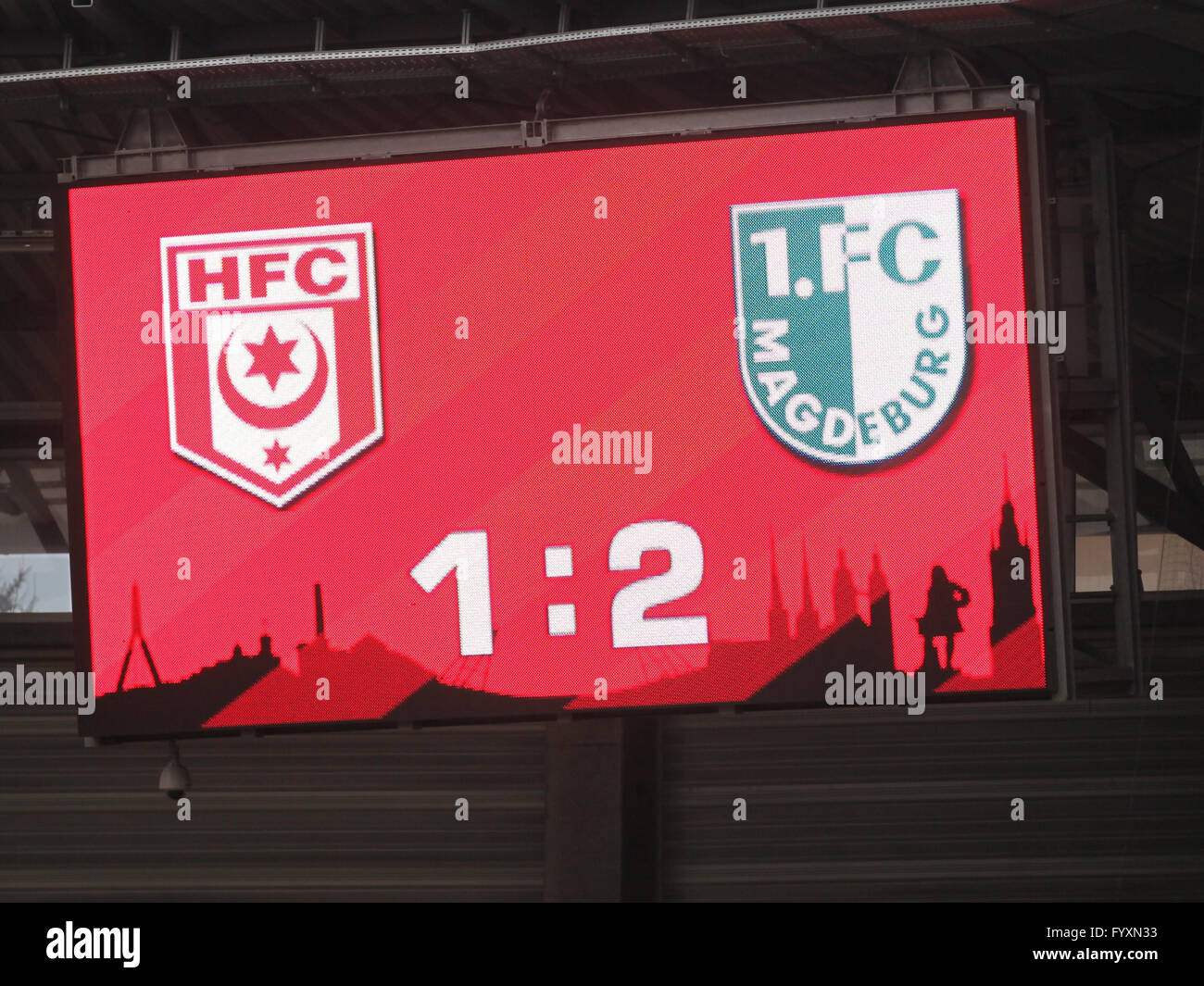 Hallescher FC - 1.FC Magdeburg 2015-16 Stock Photo - Alamy