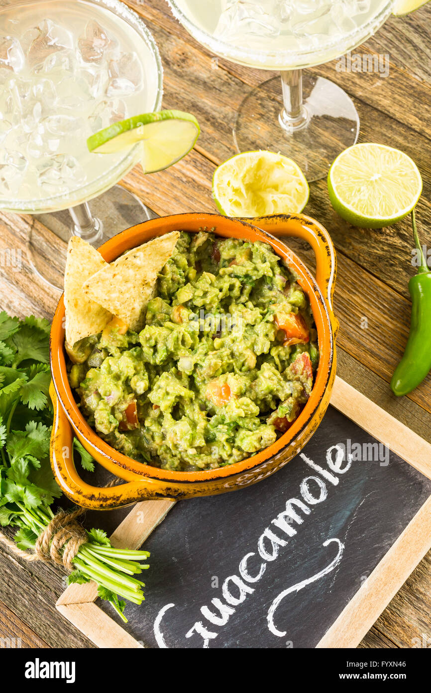 Fresh homemade quacamole in the bowl Stock Photo - Alamy