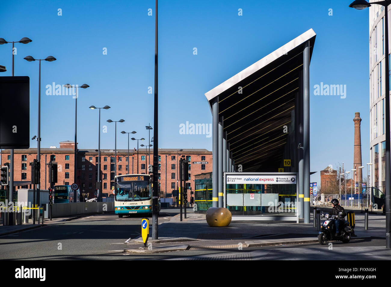 Liverpool 1 Bus Station, Liverpool, Merseyside, England, U.K Stock ...