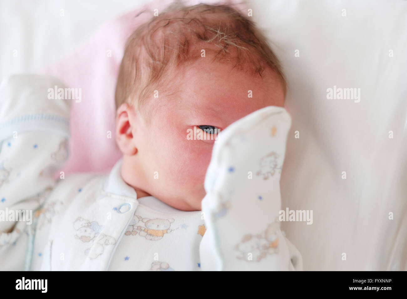 One day old newborn baby Stock Photo - Alamy