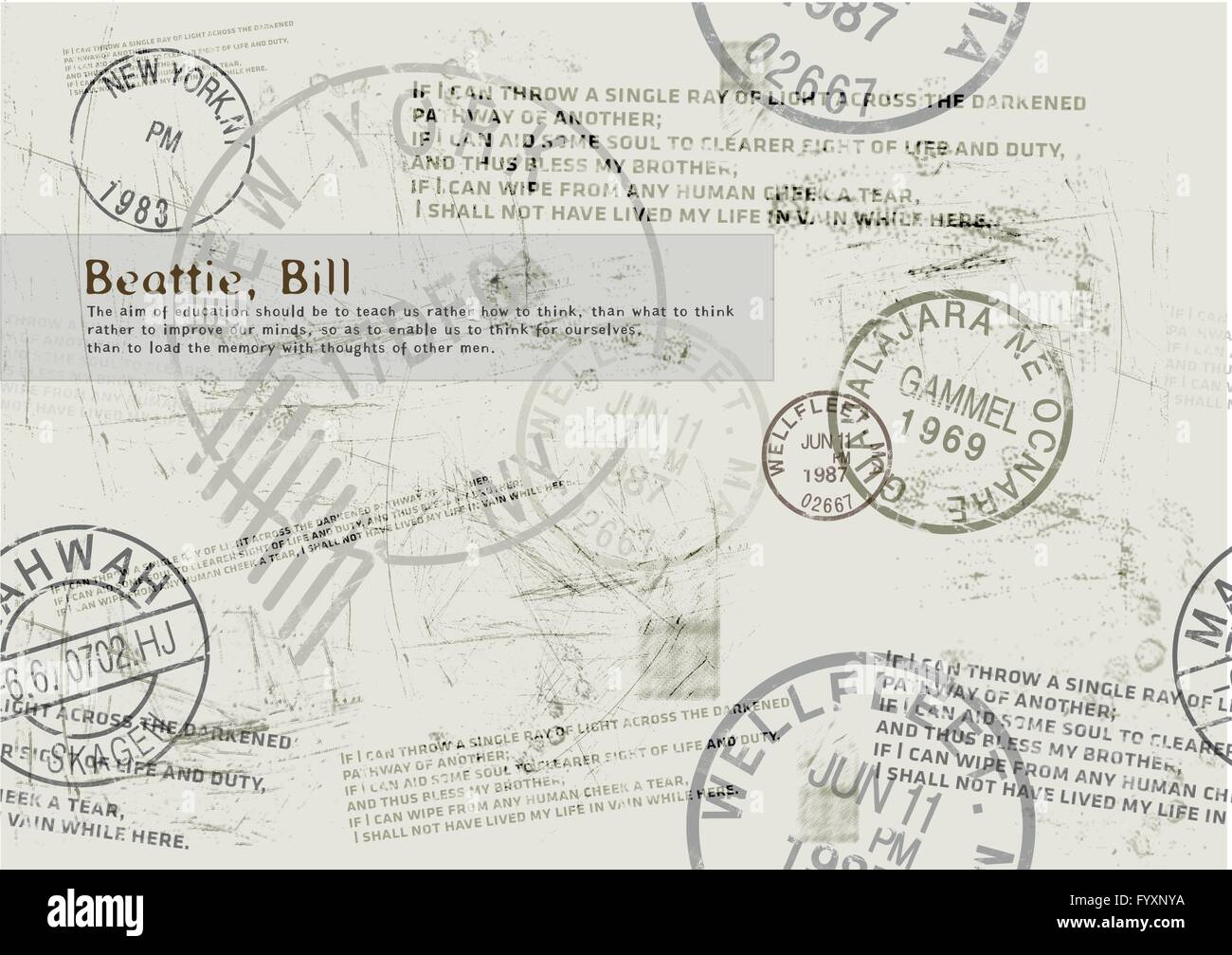 Vintage Text pattern 030 Stock Vector Image & Art - Alamy