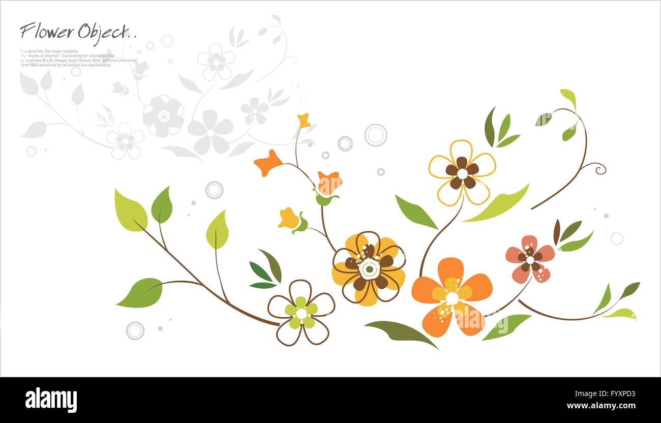 Flower Object 03 Stock Vector Image & Art - Alamy