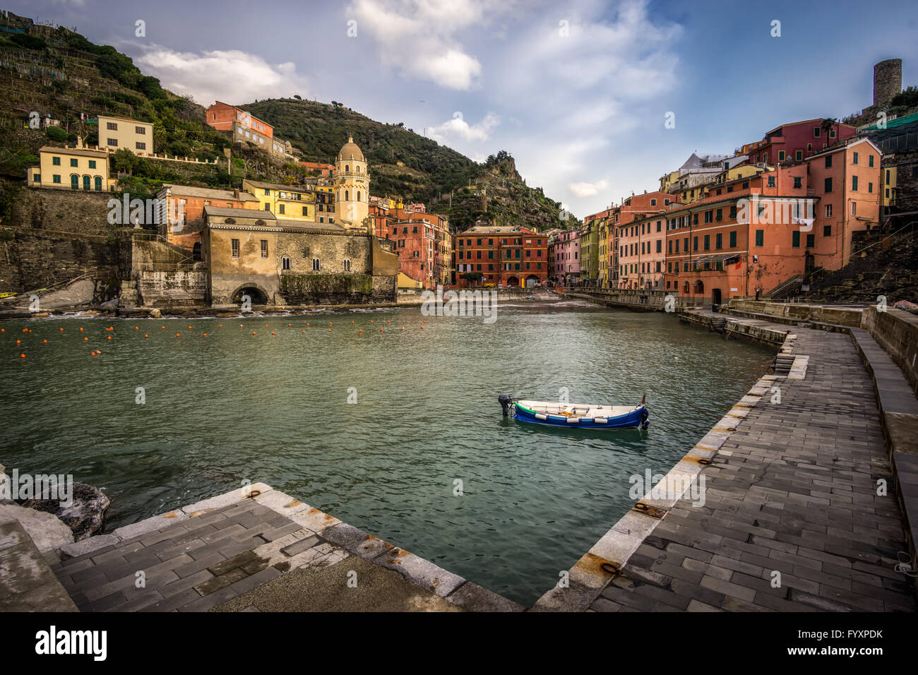 Vernazza at Sunset Stock Photo - Alamy