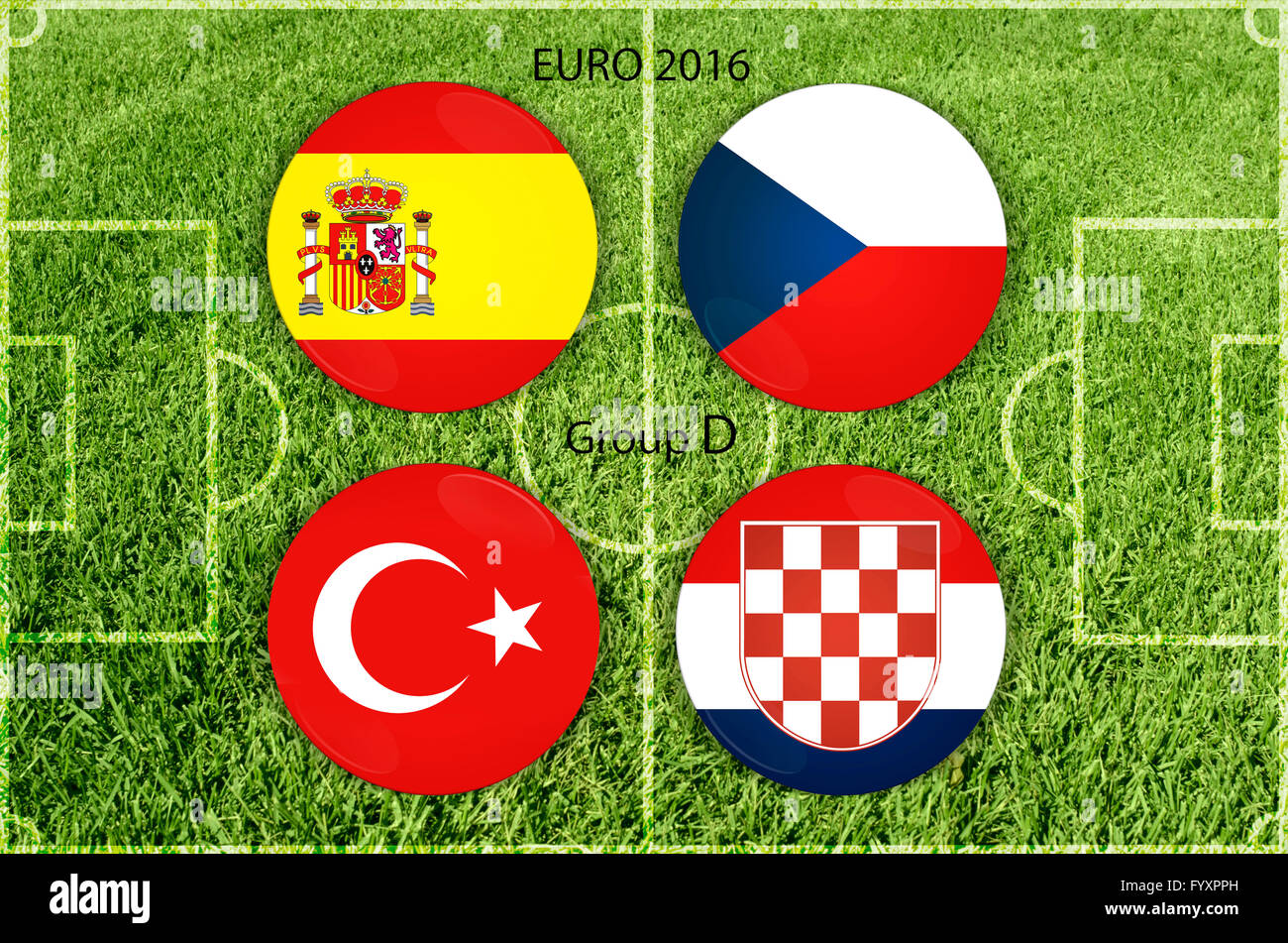 Euro cup group D Stock Photo - Alamy