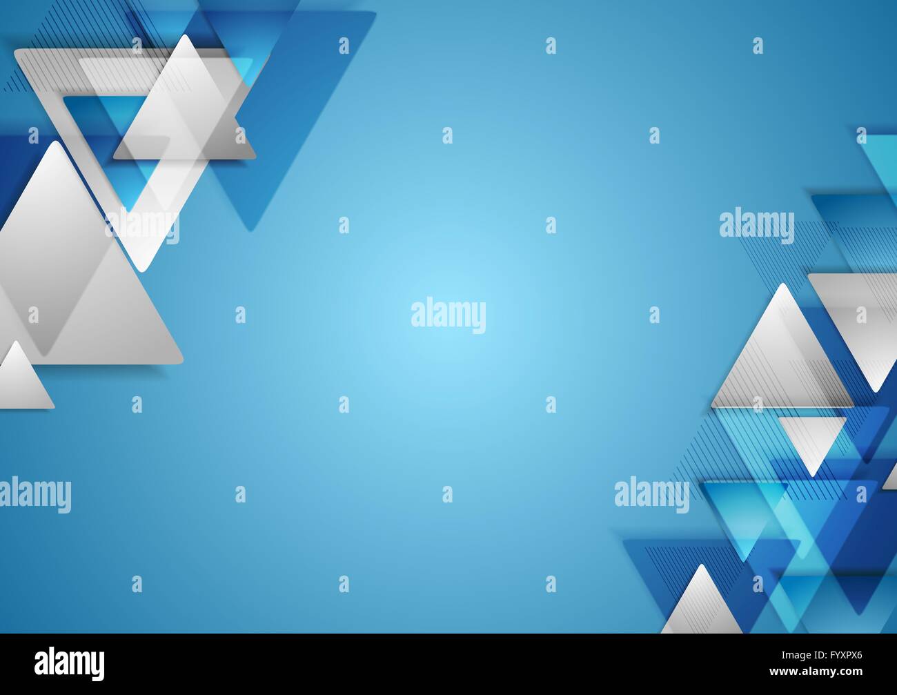 Corporate tech geometric background with triangles Stock Photo - Alamy