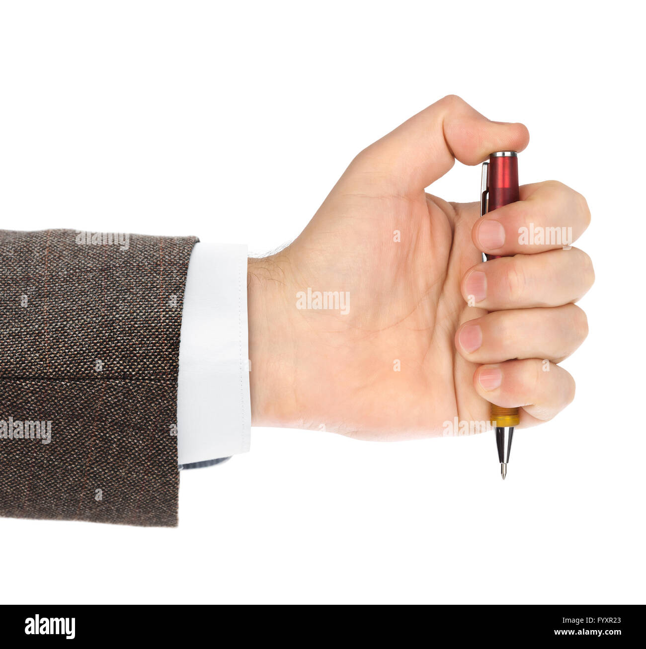 Pen in hand Stock Photo - Alamy