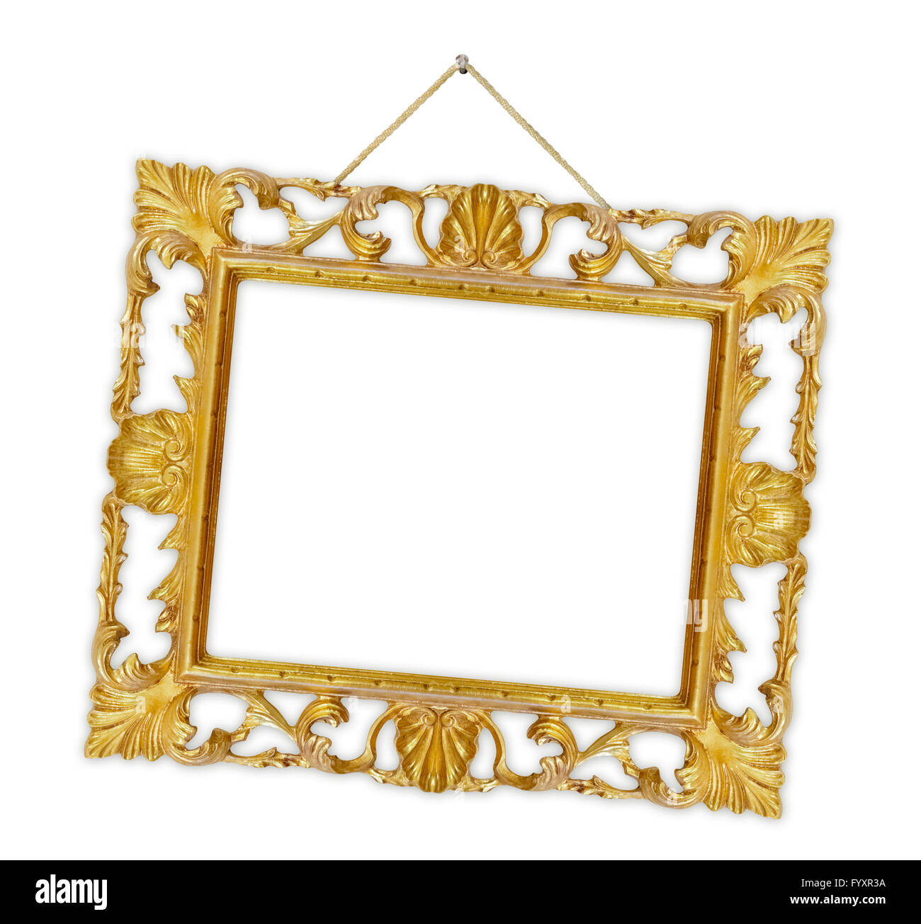Abstract gold art frame Cut Out Stock Images & Pictures - Alamy