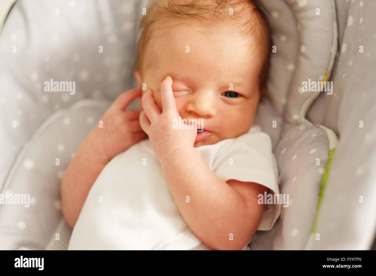 Two weeks old newborn baby Stock Photo - Alamy