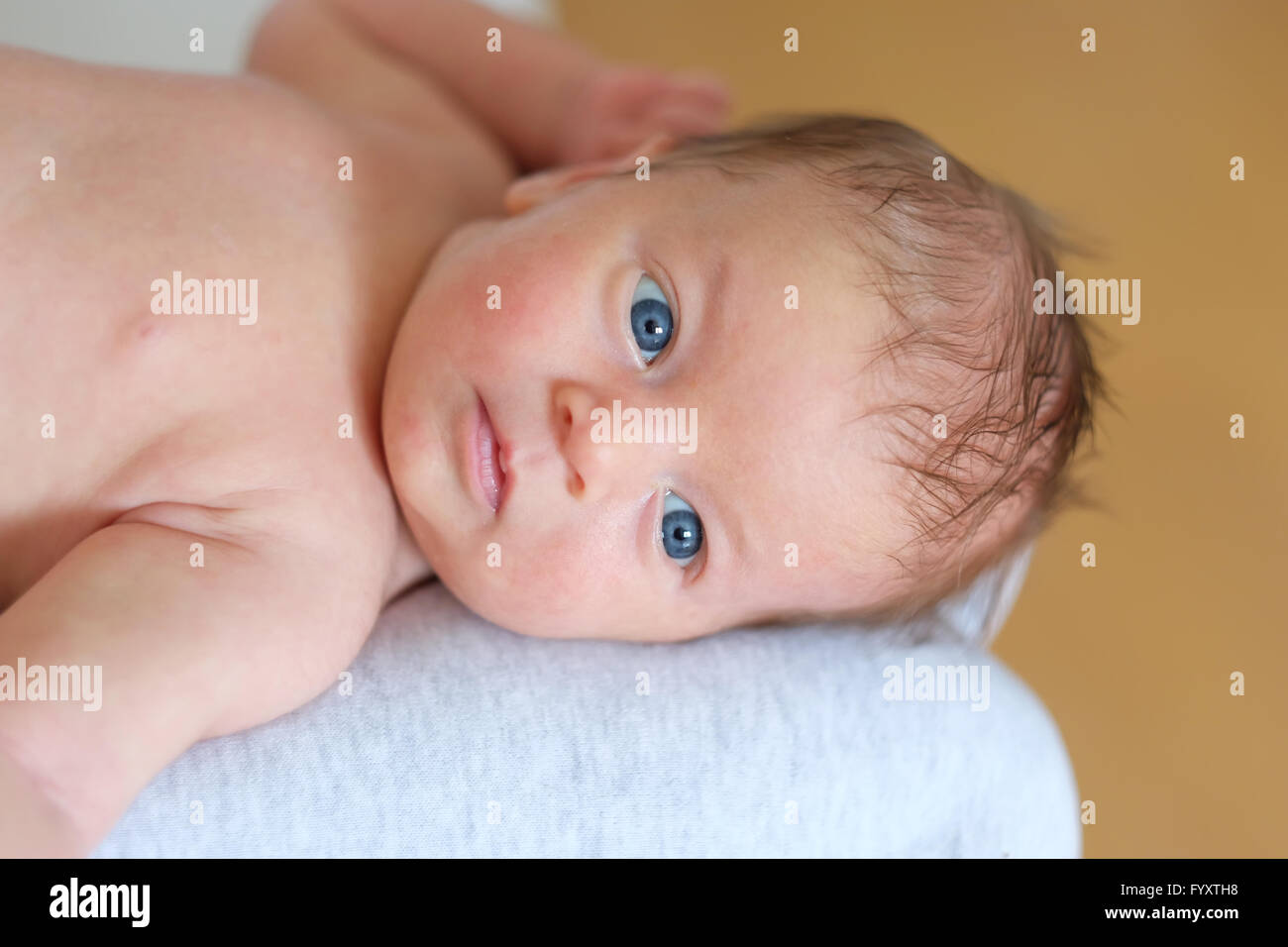 One month old newborn baby with mother Stock Photo - Alamy