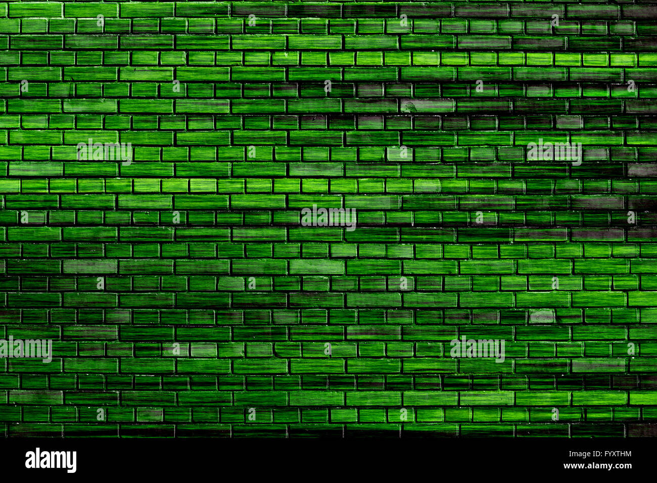 green brick wall background Stock Photo - Alamy