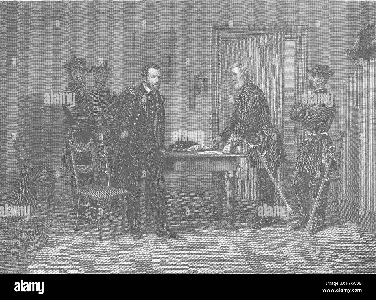 Lee surrender hi-res stock photography and images - Alamy