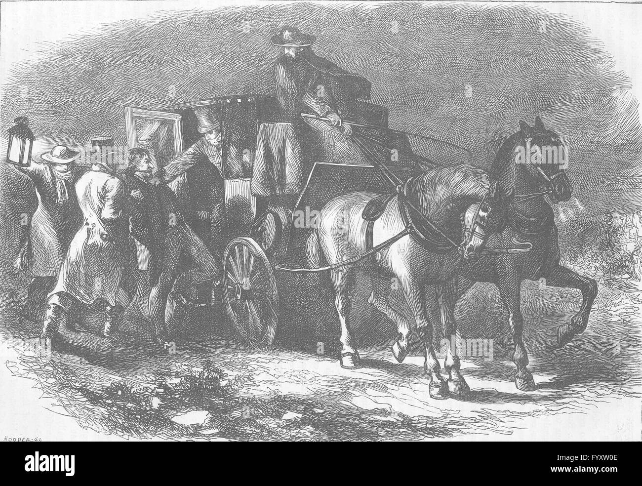 USA: The abduction of William Morgan, antique print c1880 Stock Photo ...
