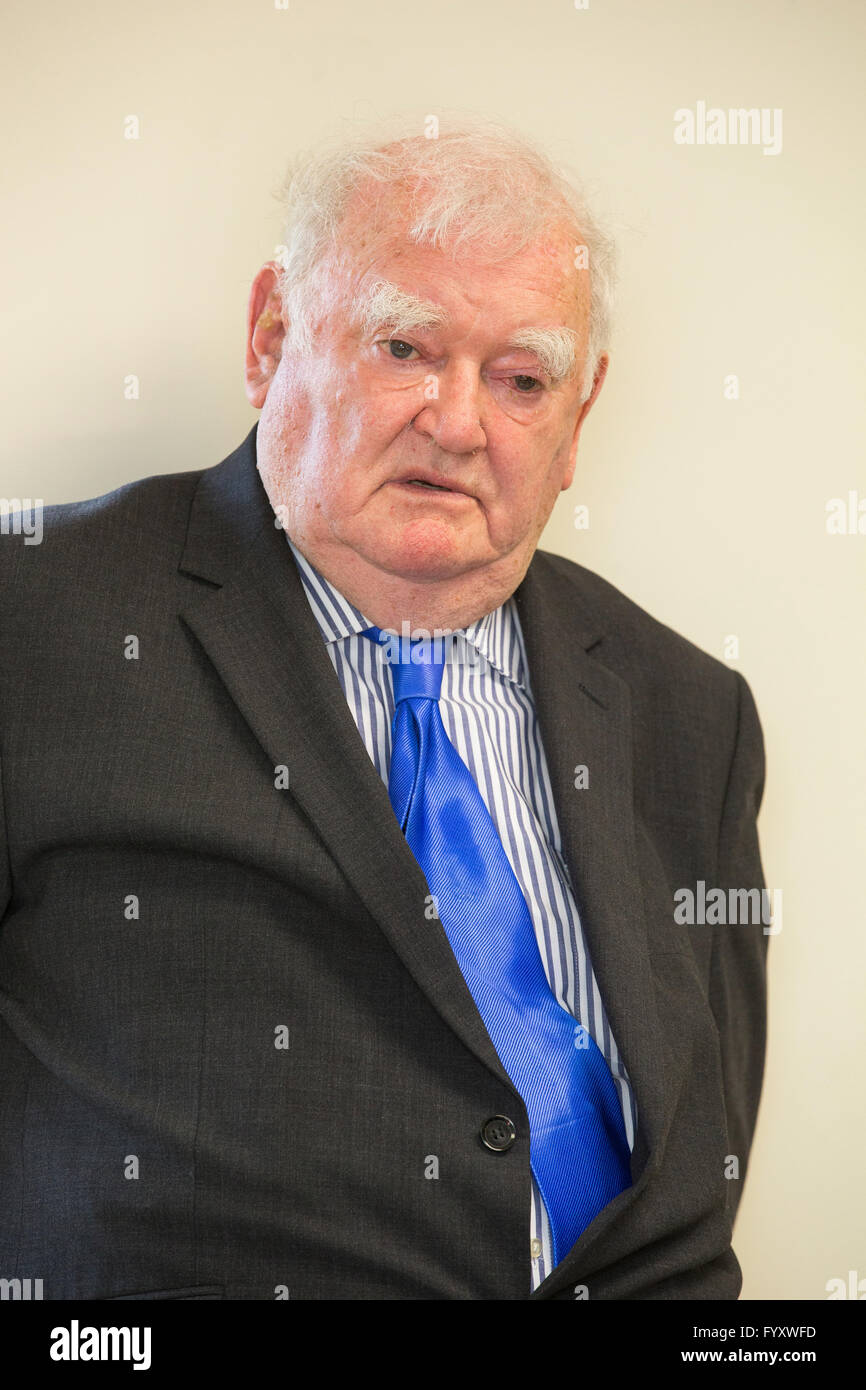 26th April 2016 - Author and historian Tim Pat Coogan pictured at the ...