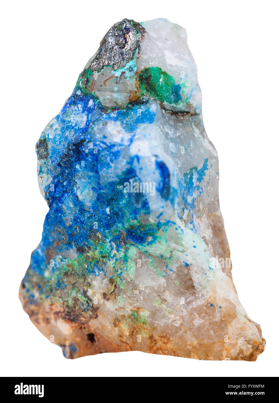 macro shooting of natural mineral stone - gray Tennantite crystal ...