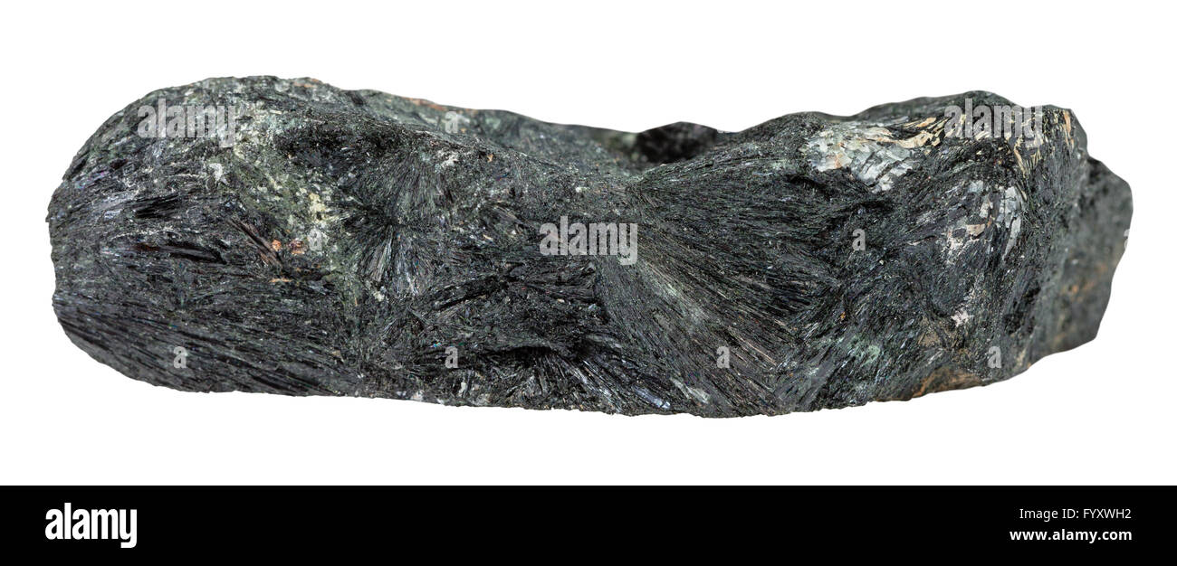 macro shooting of natural mineral stone - rock from Aegirine (acmite ...