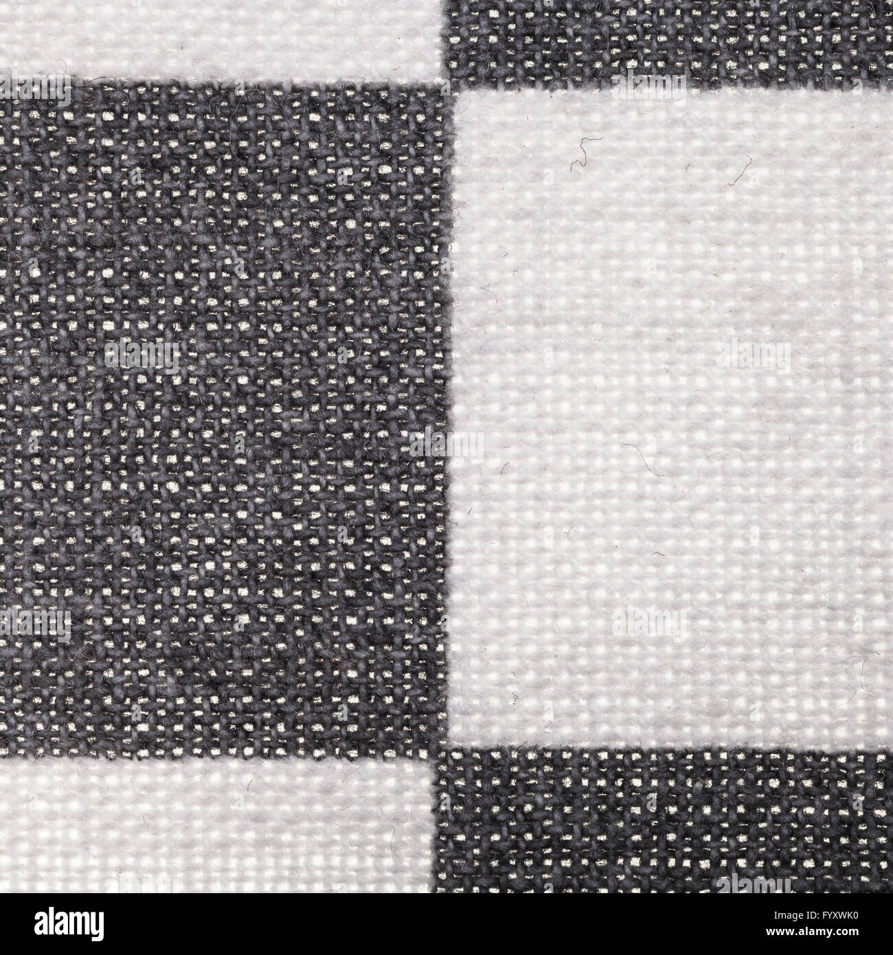 square textile background - checkered cotton fabric with Calico weave ...