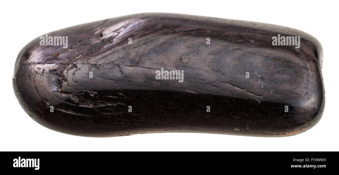 macro shooting of natural mineral stone - polished Hypersthene gemstone ...