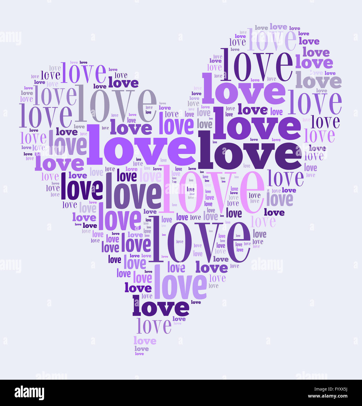 Valentines day card word cloud concept Stock Photo - Alamy