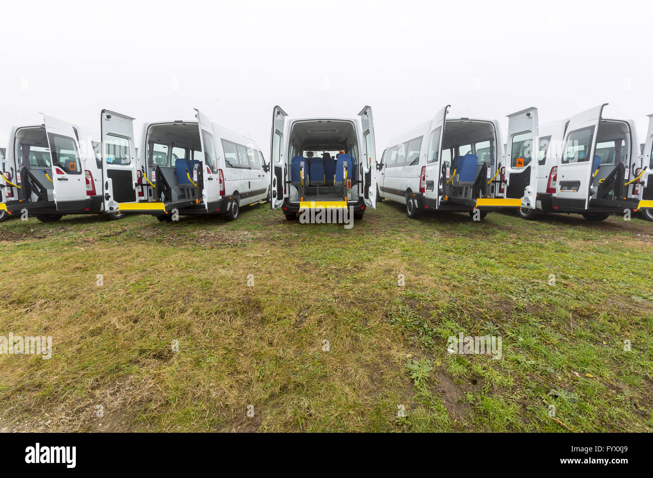 Minibus physically disabled Stock Photo - Alamy