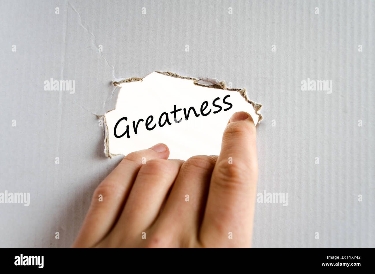 Greatness text concept Stock Photo - Alamy