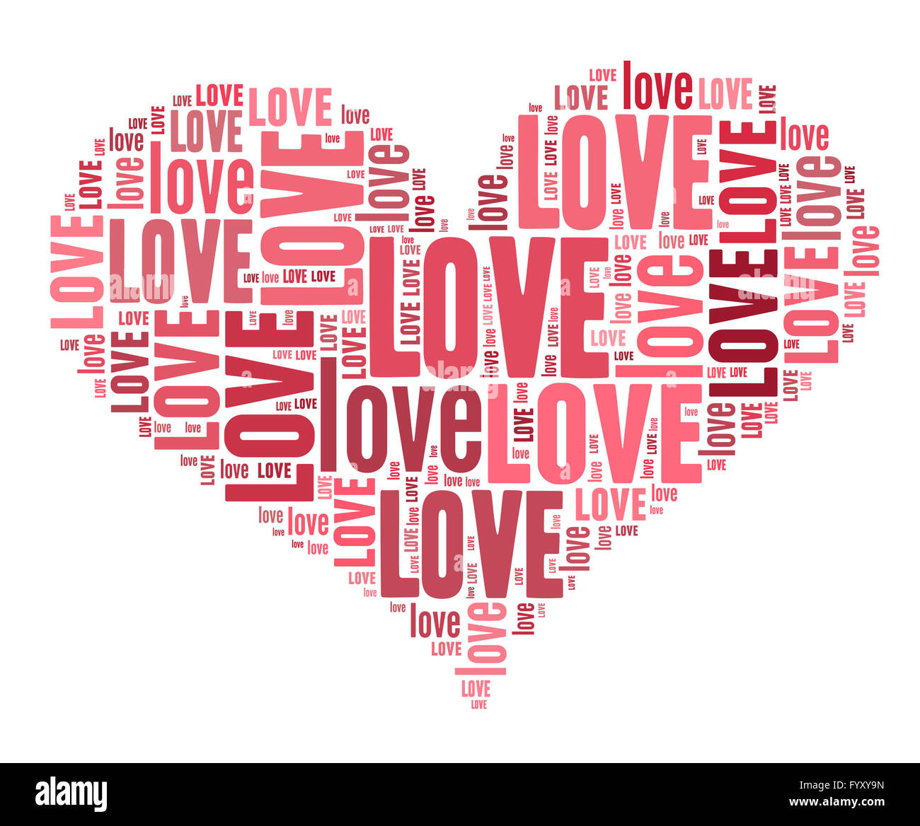 Valentines day card word cloud concept Stock Photo - Alamy