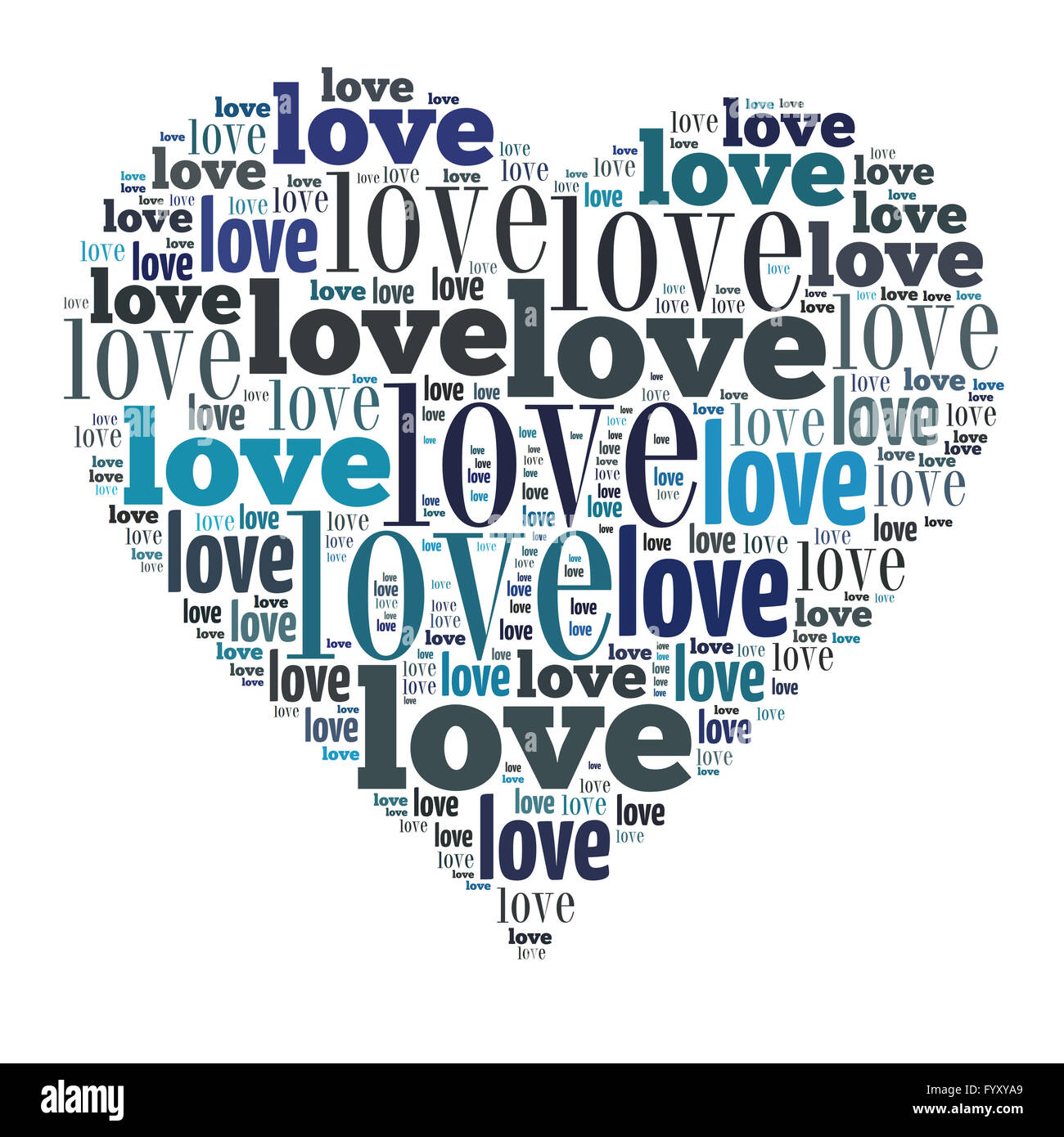 Valentines day card word cloud concept Stock Photo - Alamy