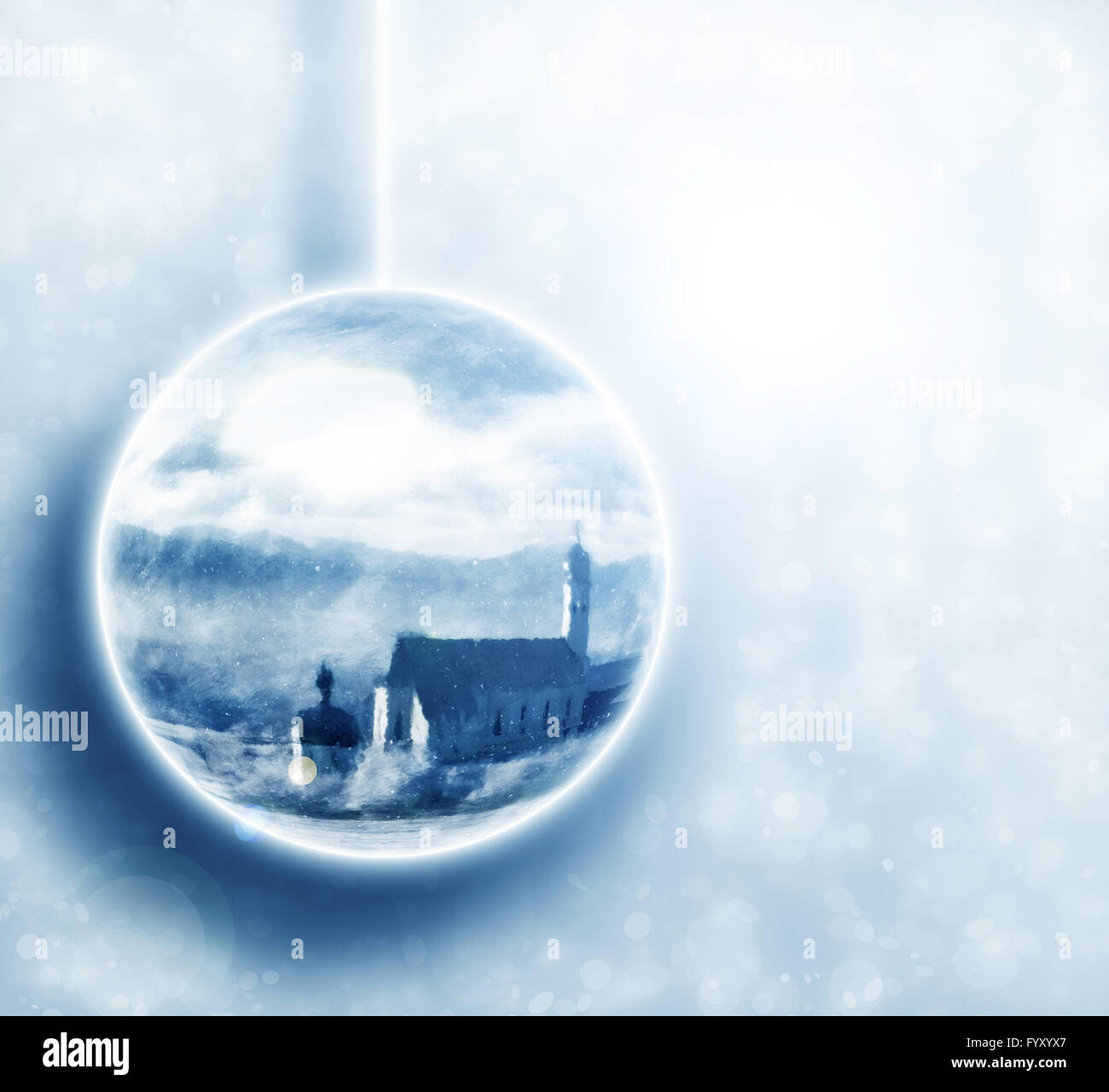 Winter scenery background hi-res stock photography and images - Alamy