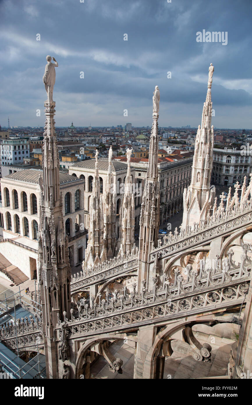 Milan city aerial hi-res stock photography and images - Alamy