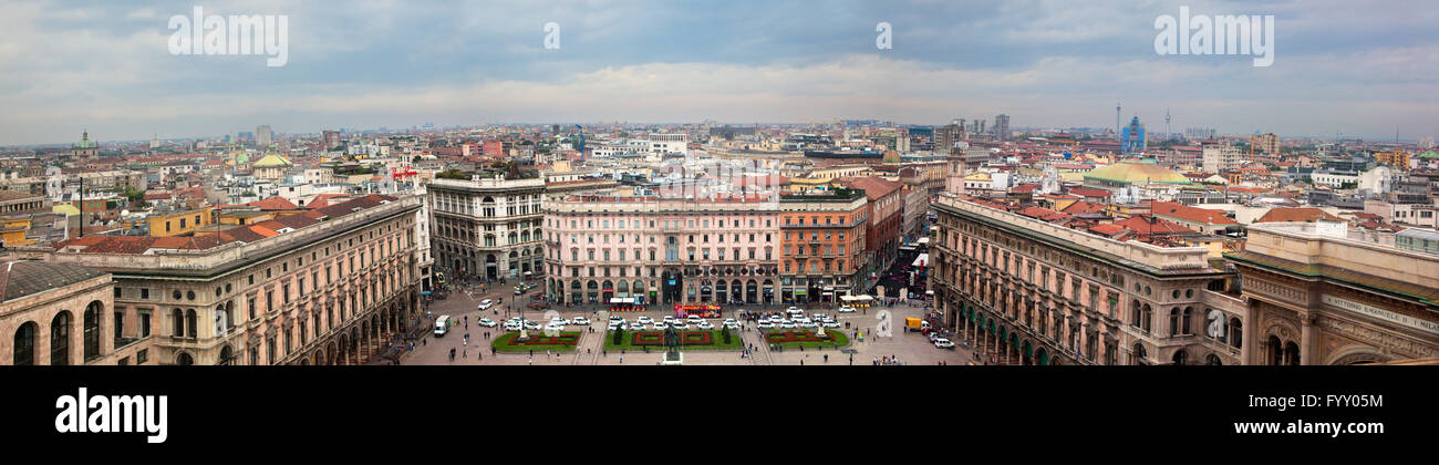Milan city view gothic hi-res stock photography and images - Alamy