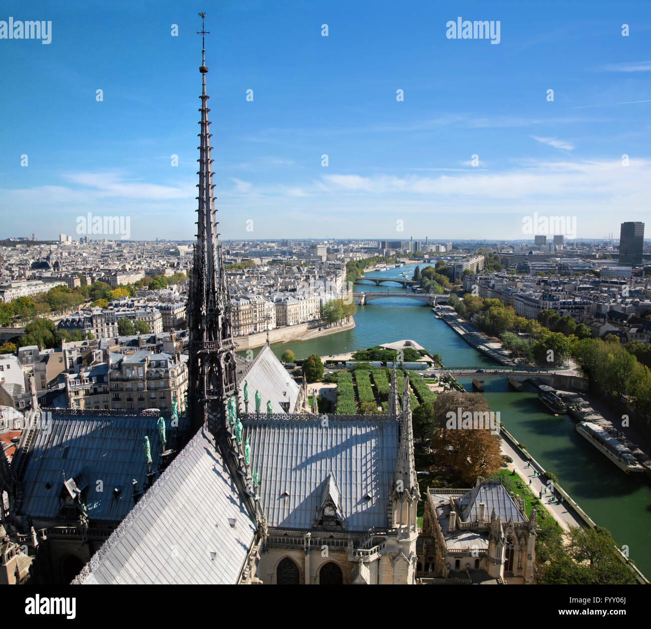 Aerial view paris france seine hi-res stock photography and images - Alamy